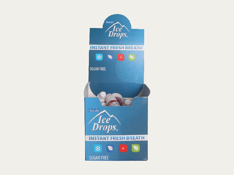 Custom Ice Drops Boxes | Custom Printed Breath Freshener Strips ...