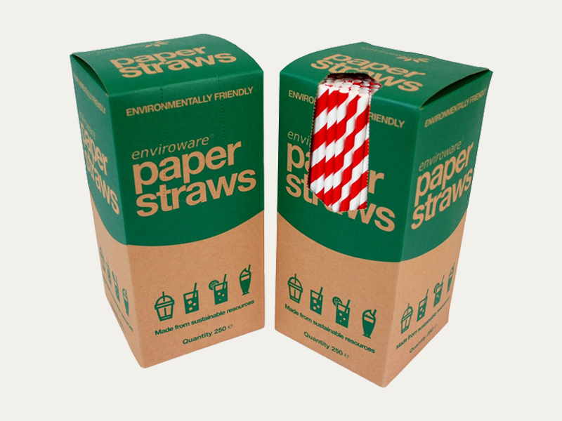 Custom Paper Straw Boxes | Biodegradable Straw Packaging Boxes ...